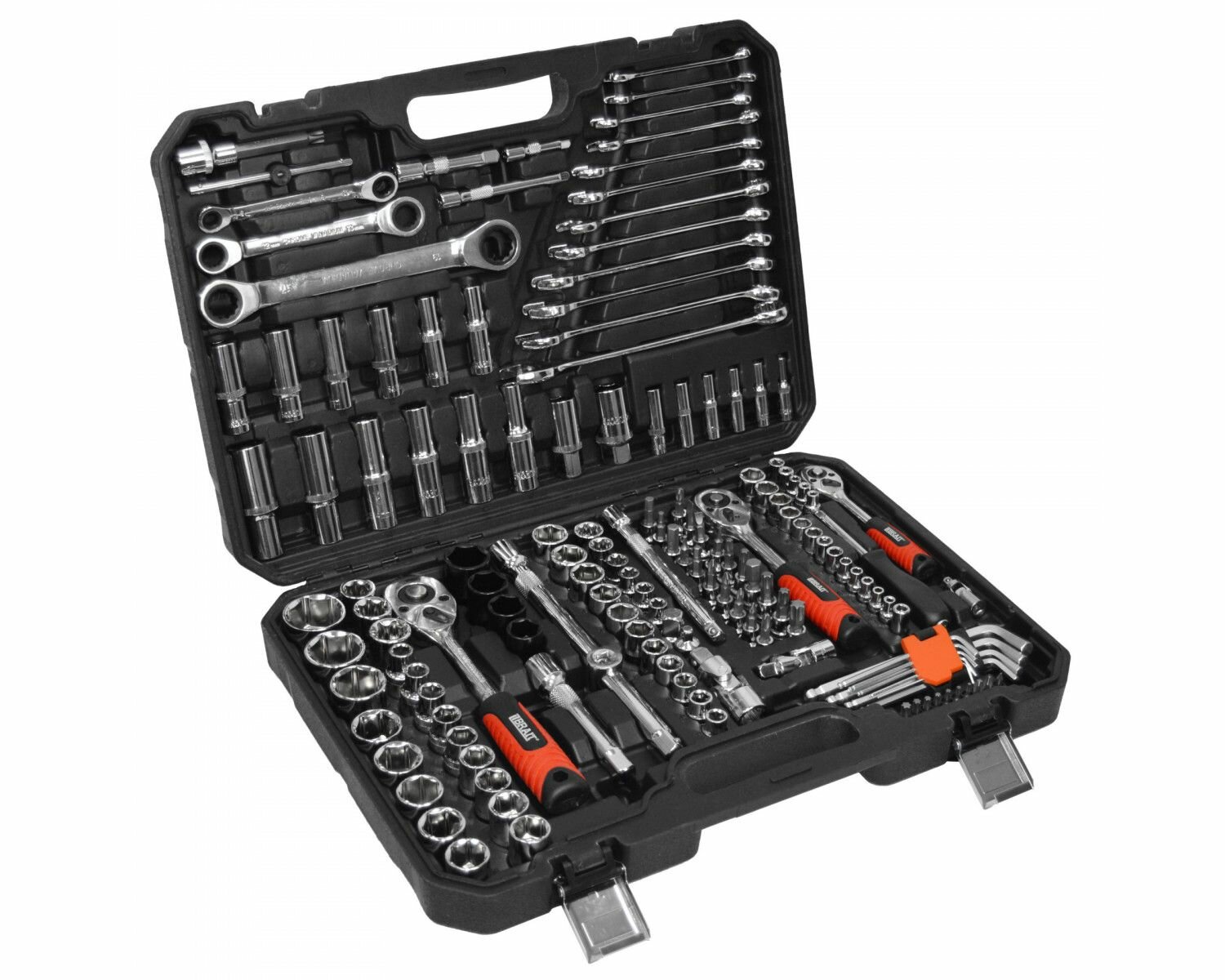 Набор инструментов BRAIT BRT-151пр 1/4",3/8",1/2" 4-32мм 6-гран. пластик кейс