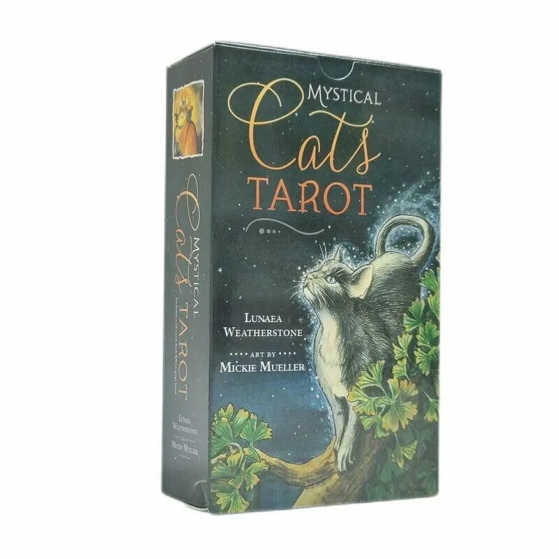 Mystical cat tarot/мистическое кошачье таро/12x7CM/78 шт