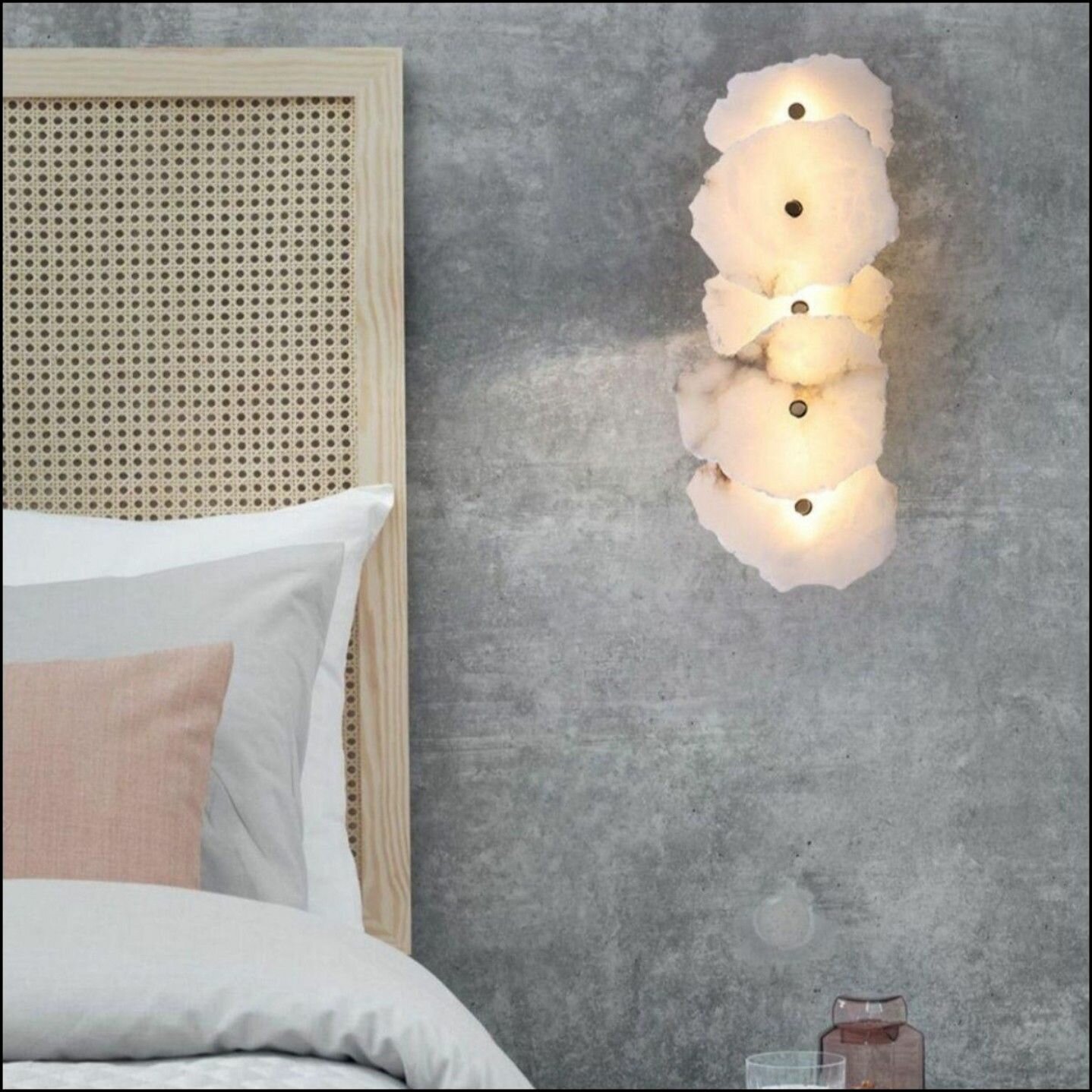 Эксклюзивная светодиодная люстра из мрамора и меди для современных гостиных, спален и столовых