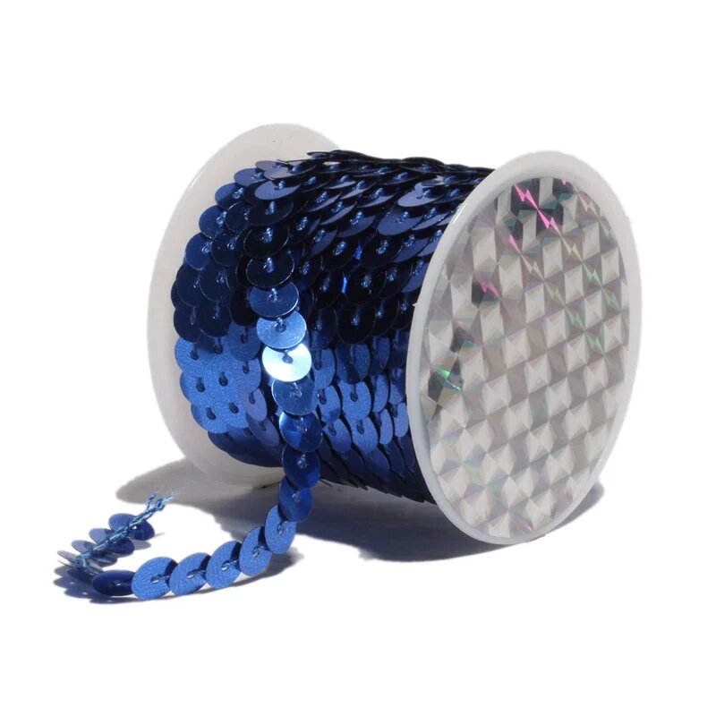 Пайетки MASOKAN 6 мм, 17 цветов Синий, royal blue