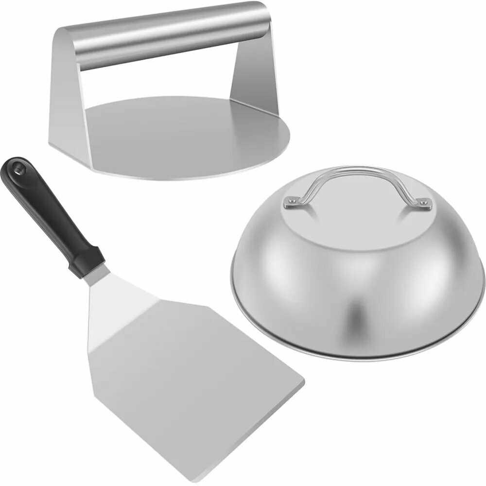 Набор для приготовления бургеров Smashed Burger Kit пресс и металлическая лопатка для приготовления на гриле с плоской поверхностью, идеальный производитель котлет для гамбургеров