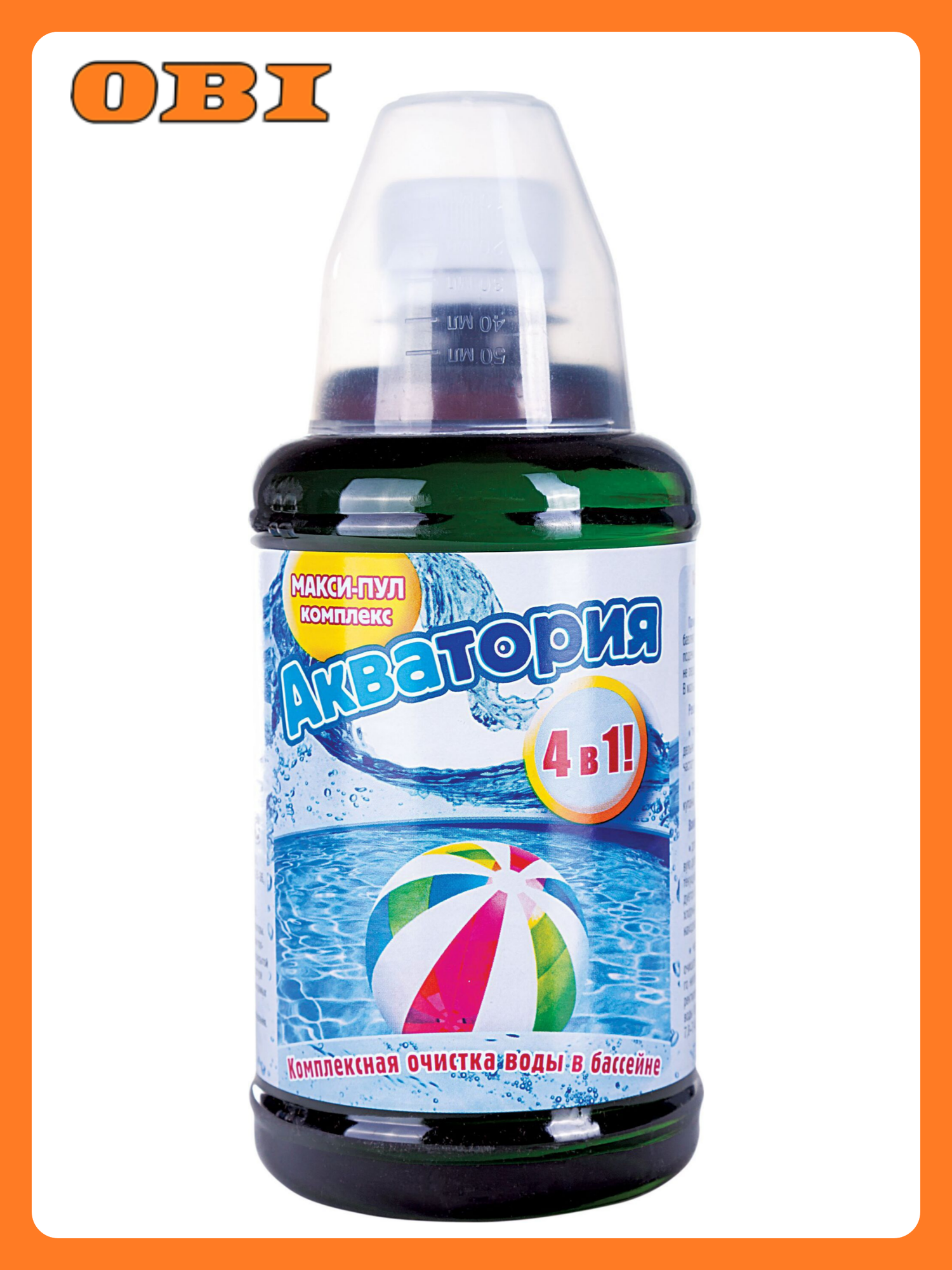 Средство для чистки бассейна Ваше хозяйство Акватория Макси-пул Комплекс 0,5 л