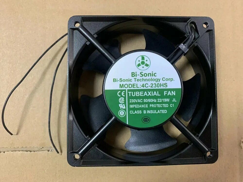 BI-SONIC Вентилятор 4C-230HS AC 230V 22 / 19W 120 * 120 * 38мм 2 провода -