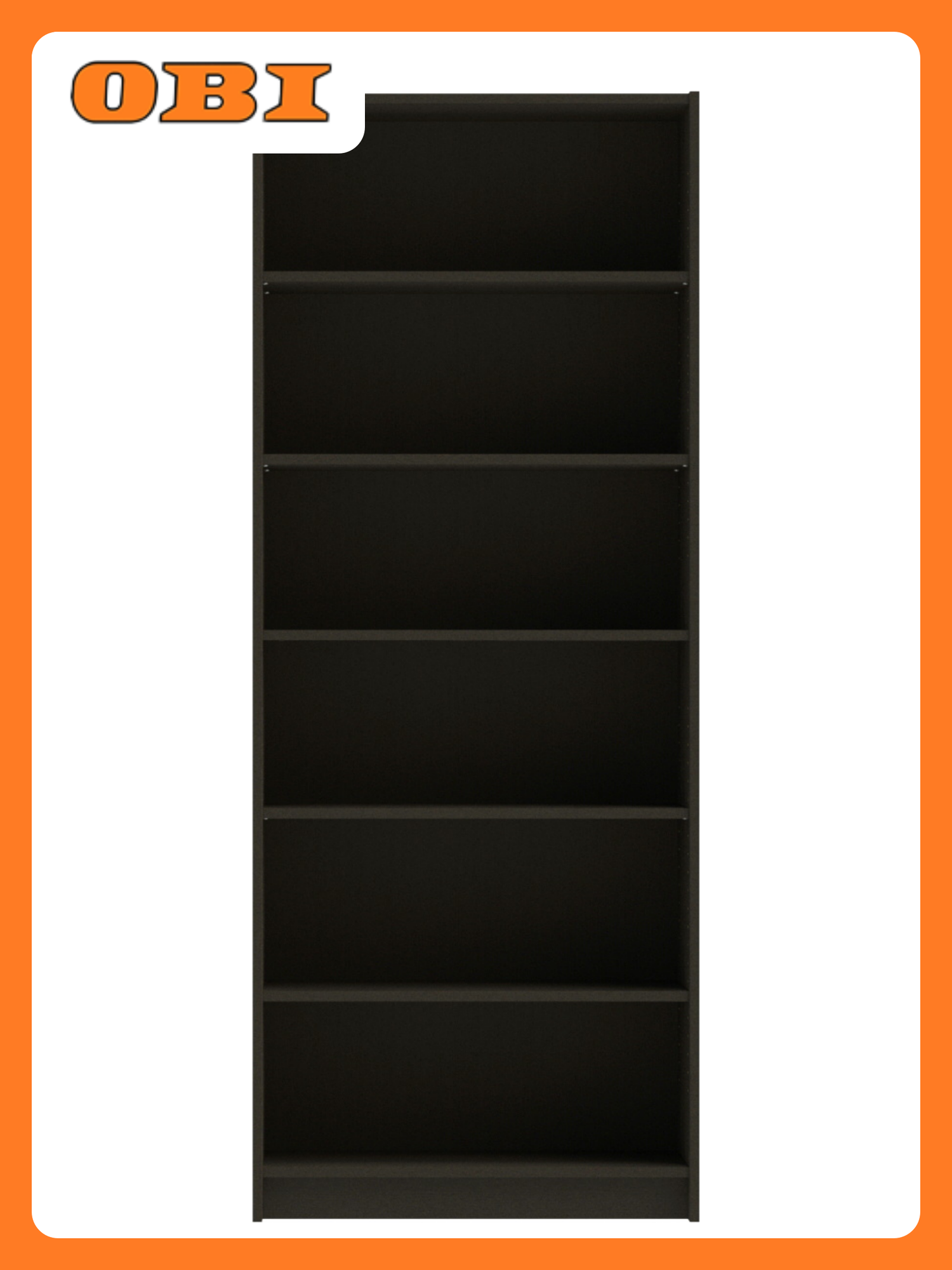 Стеллаж Шведский Стандарт Варма 80, 78х198х28 см, черный