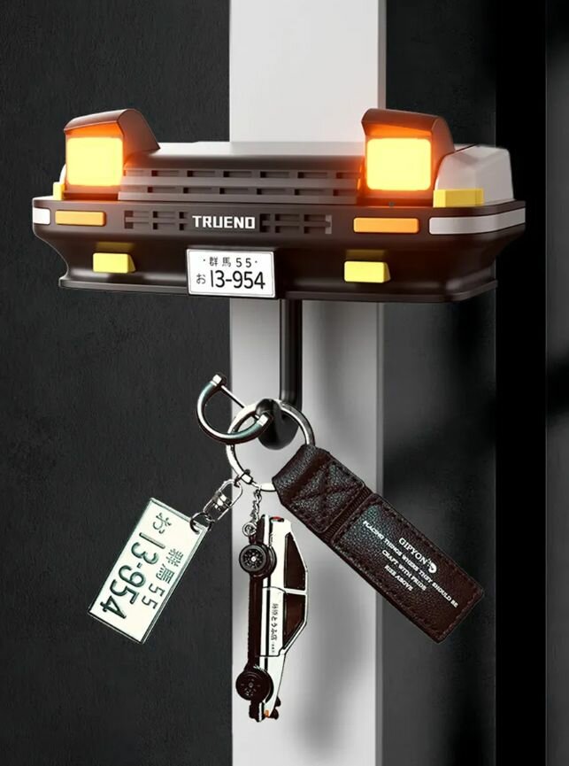 Ключница настенная с подсветкой Toyota AE86 (Черный)