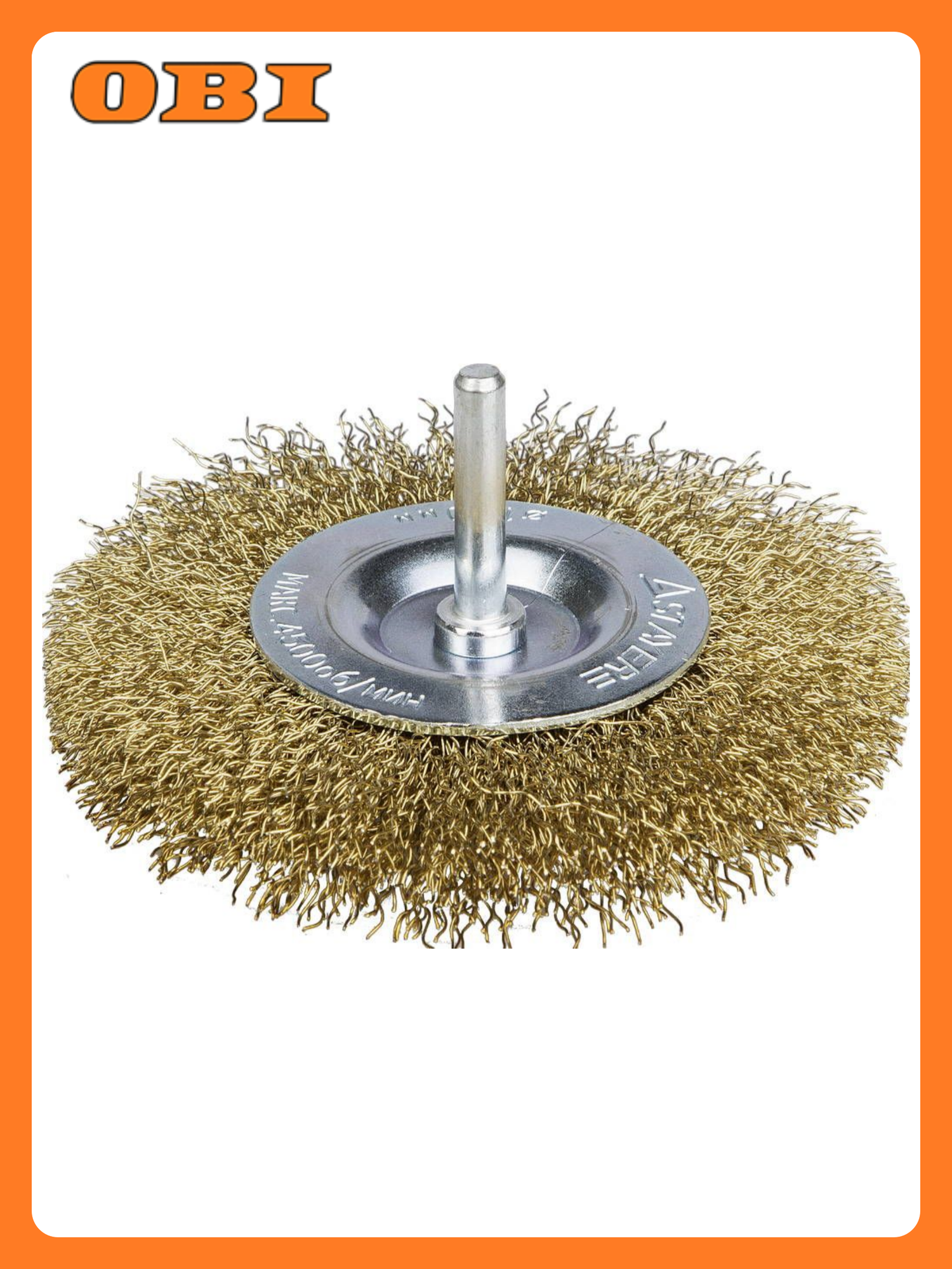 Щетка STAYER PROFESSIONAL, для дрели, дисковая, латунная, 75мм