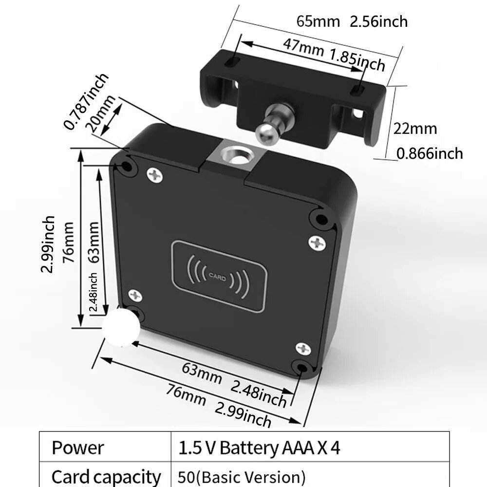 Электронный RFID-замок для шкафа Asia-Teco, GS312
