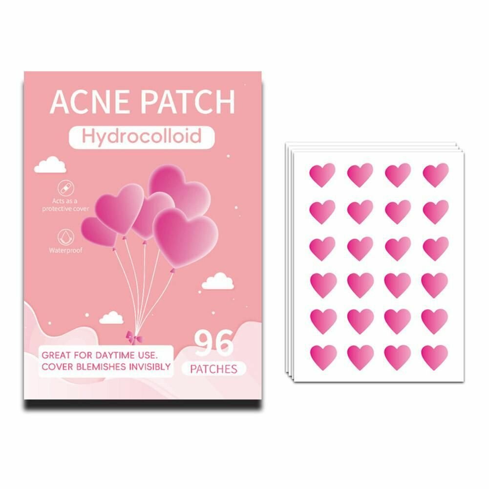 Пластыри от прыщей с градиентом в виде сердца, мягкие и не раздражающие, для уменьшения воспалений и улучшения состояния кожи