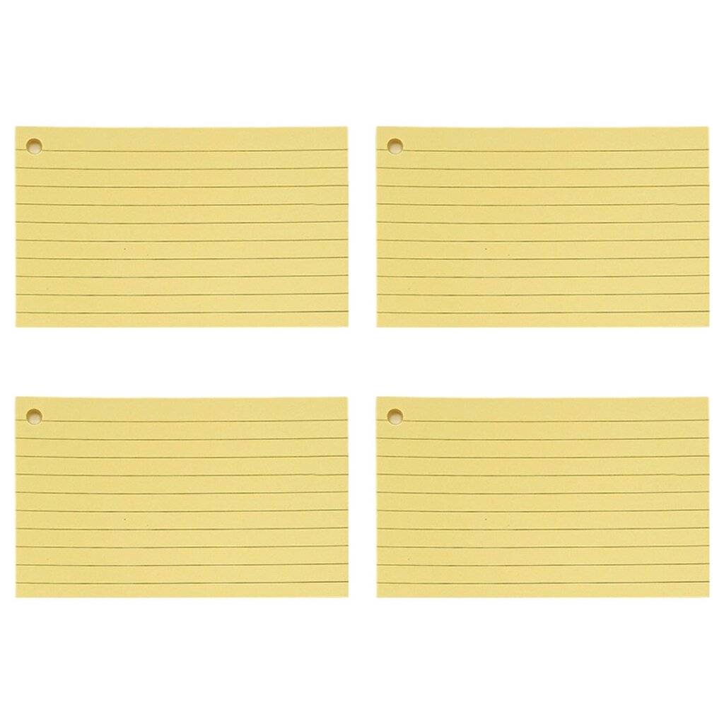 Цветная карточка для заметок на 200 листов, разлинованные учебные карточки размером 3x5 дюймов, маленькие линейчатые карточки для заметок