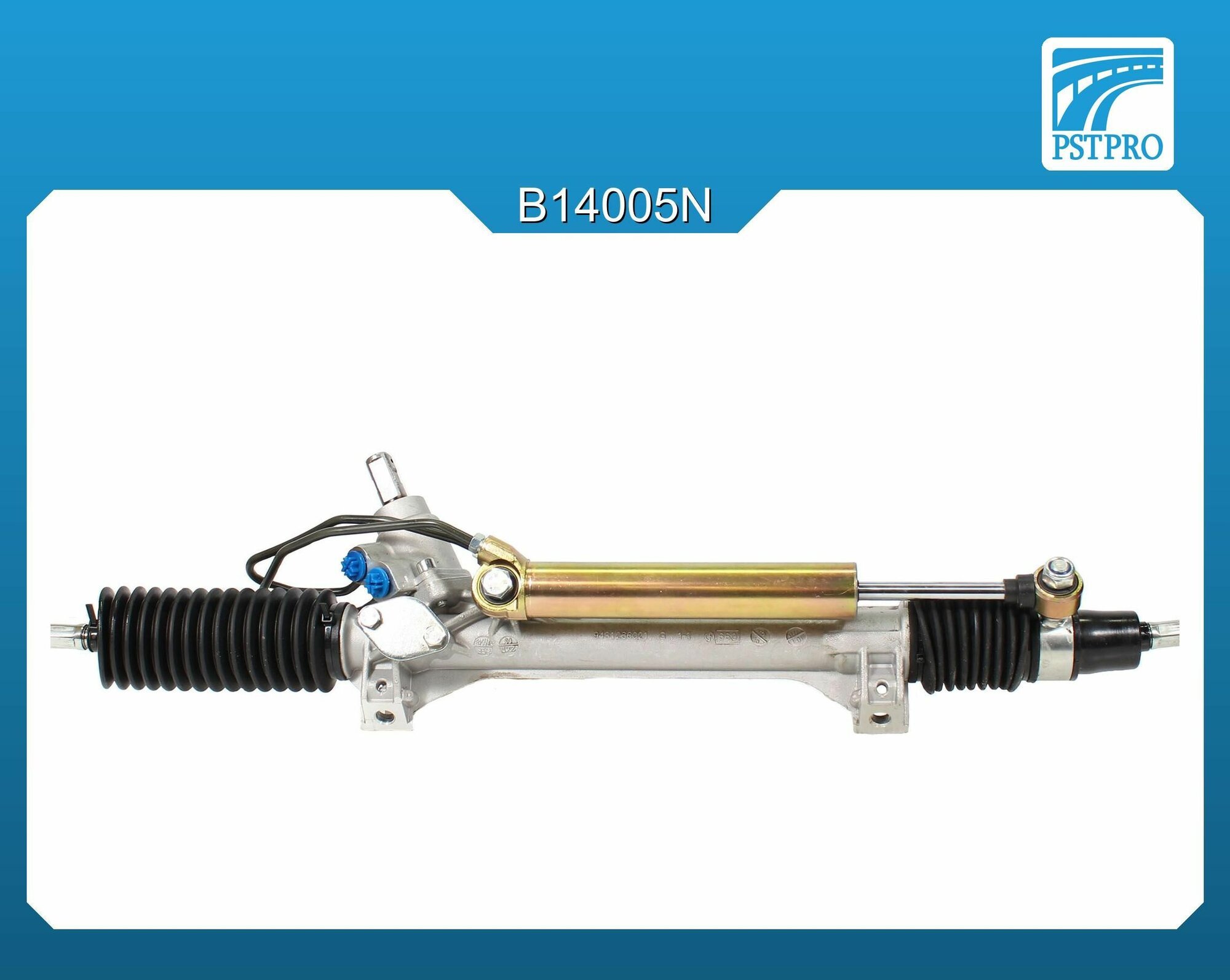 Рулевая рейка Citroen Berlingo 1998-2002 4000AA, B14005N квадратный шток, трубки на резьбе