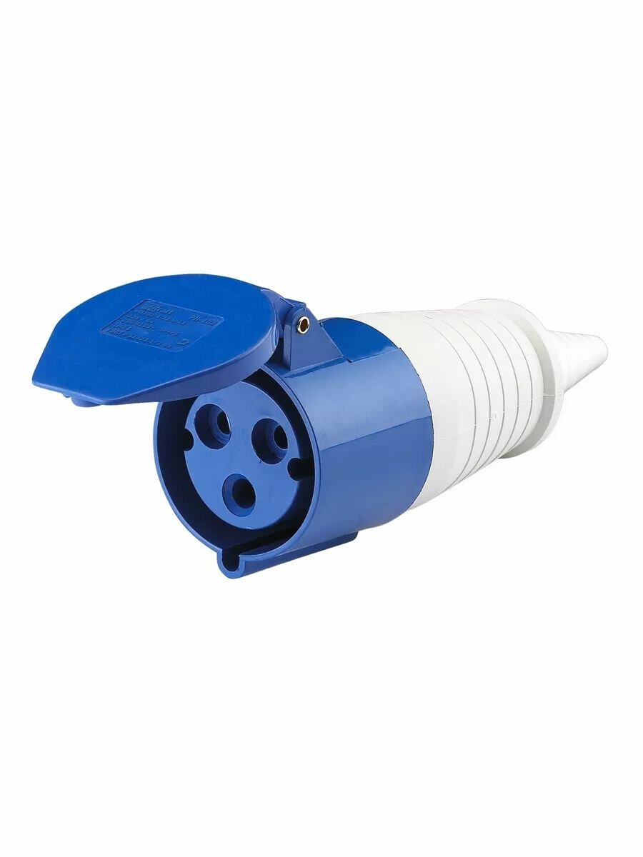 Розетка кабельная 32А 3Р+PE+N IР44 переносная 80В РП-102 код 26015DEK DEKraft ( 1шт. )