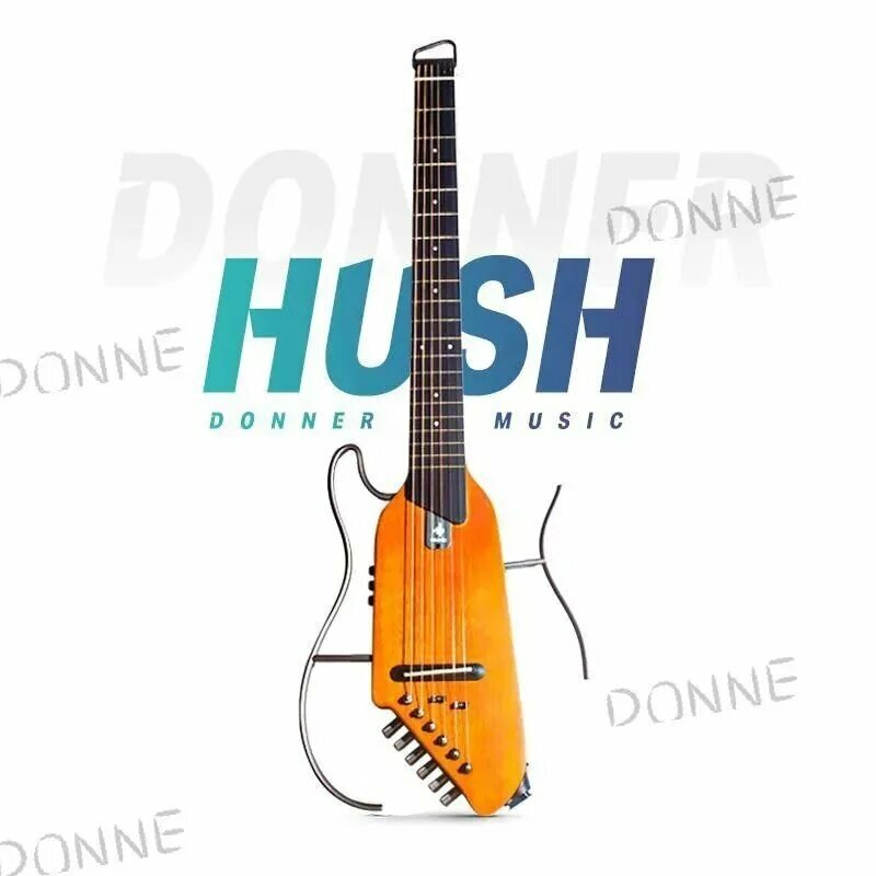 Donner Акустическая гитара Электроакустическая HUSH-1/HUSH-1 pro 6-струнная, корпус Красное дерево 39"