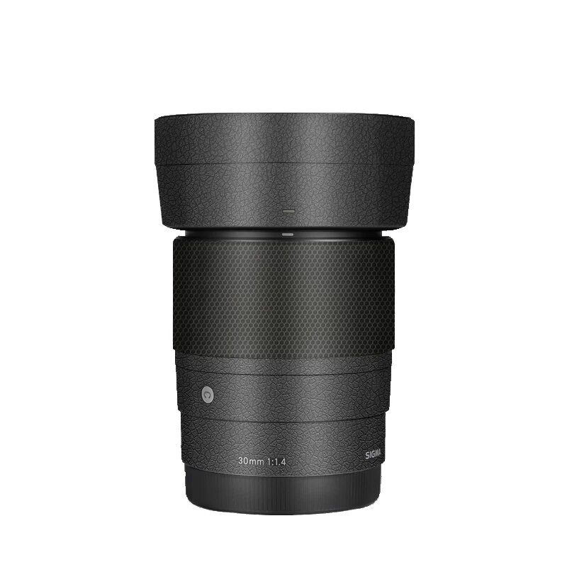 Объектив Sigma 30mm f/1.4 DG DN Art для Sony E-разъема и Canon RF-разъема с черным покрытием в стиле кожаной текстуры