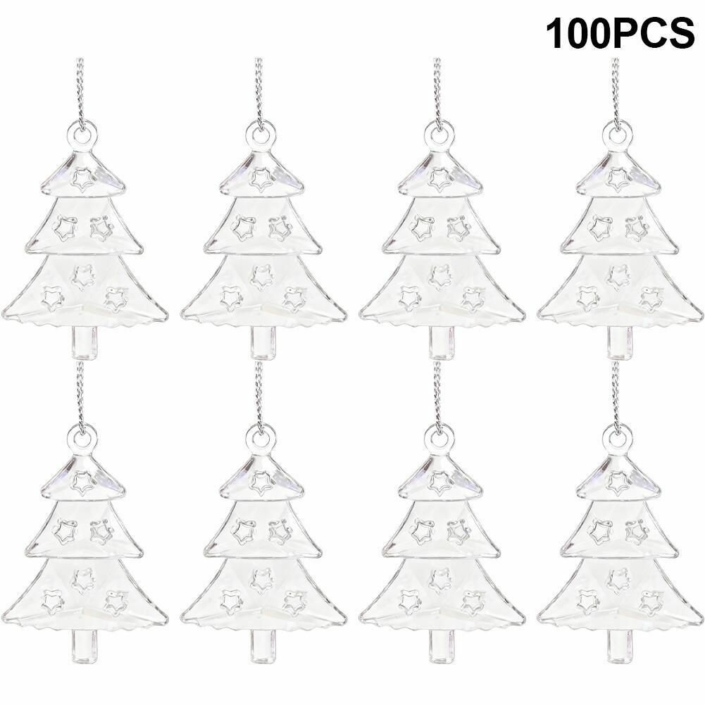 Прозрачная снежинка, кулон в виде сосульки