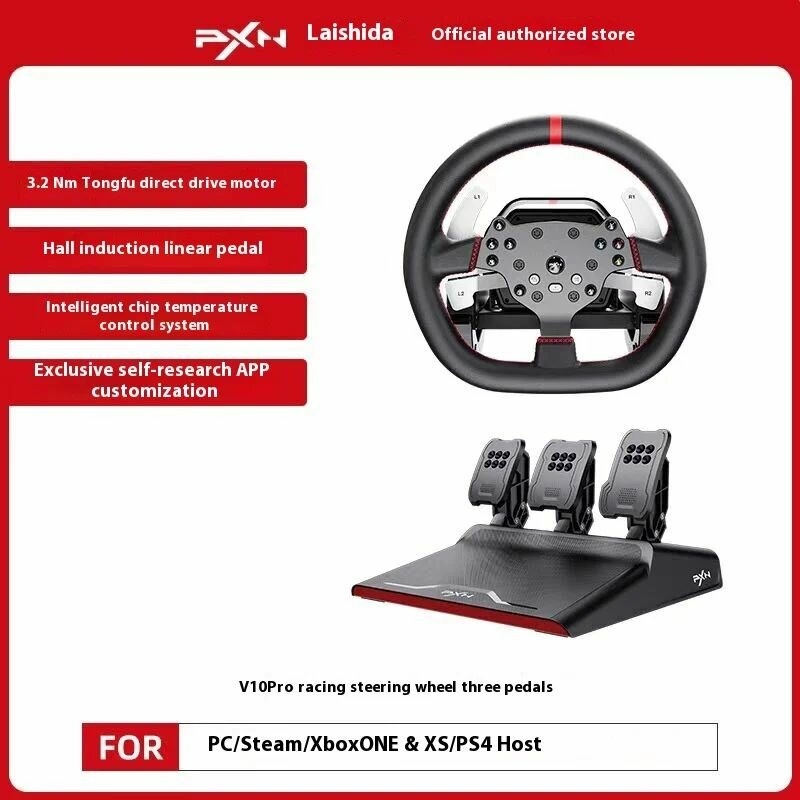 PXN V10 PRO Гоночный симулятор с прямым приводом, игровое рулевое колесо, Euro Truck 2 для ПК/Xbox/PS