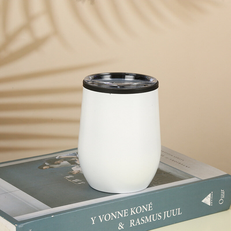 304 нержавеющая сталь яичная чашка белая 12 унций мини термос винная чашка для путешествий