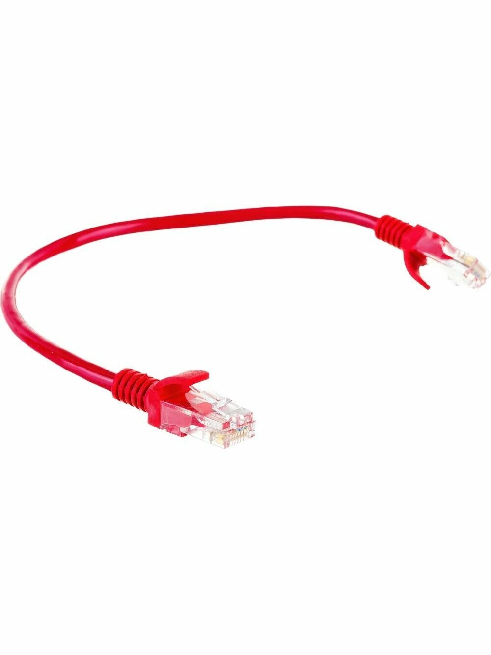 Патч-корд ExeGate UTP-RJ45-RJ45-5e-0,3M-RD, UTP, cat.5e, 0.3м, красный 258666