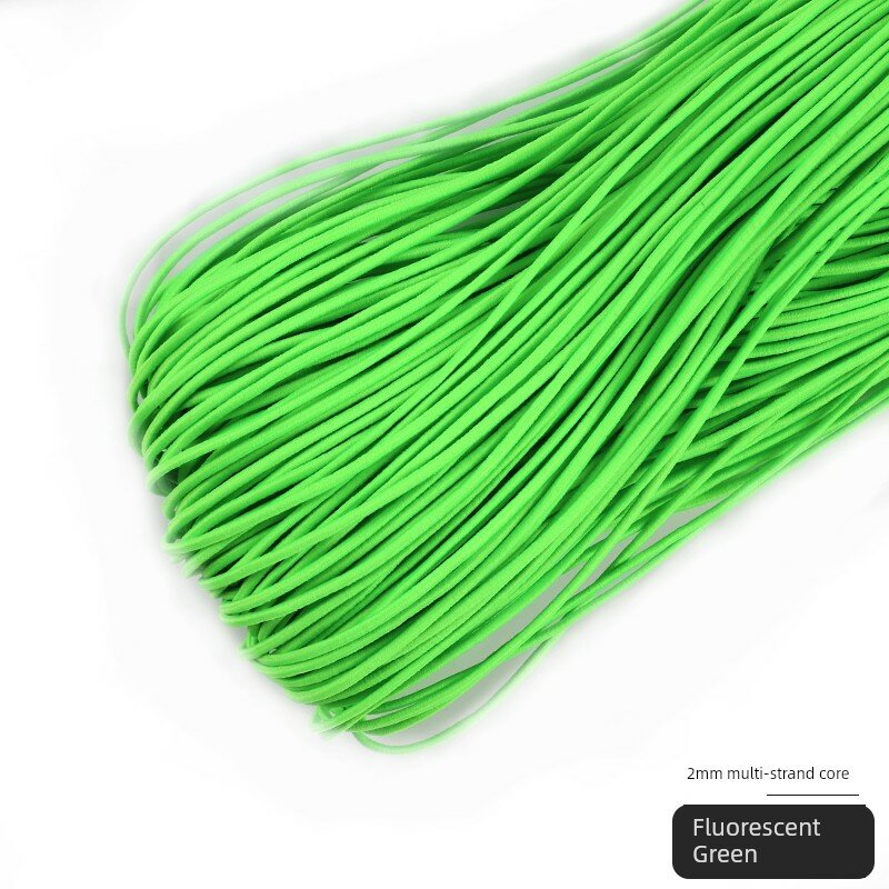 2 мм красочная эластичная круглая эластичная лента повязка на голову резинка DIY аксессуары для одежды тонкая резиновая