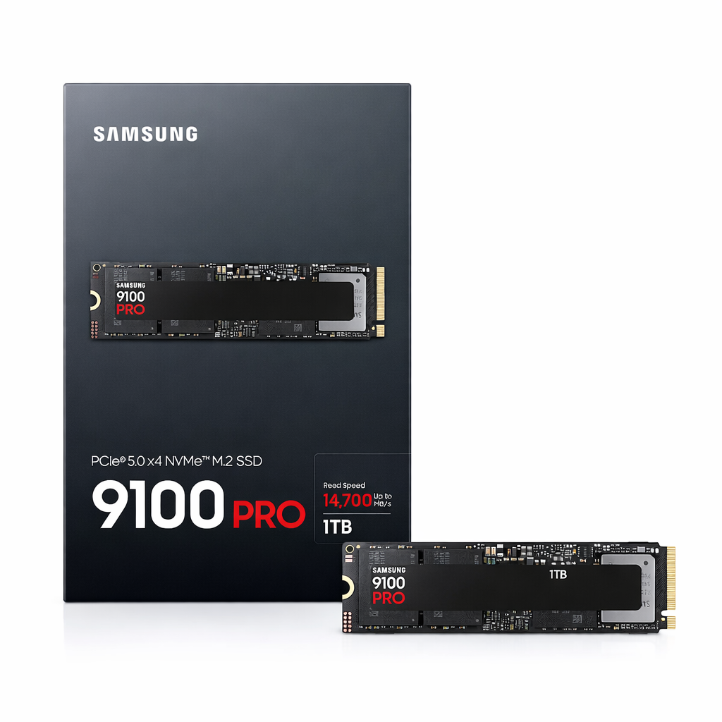 Внутренний твердотельный накопитель PCIe 5.0 Samsung 9100 Pro 1TB (14700 MB/s)