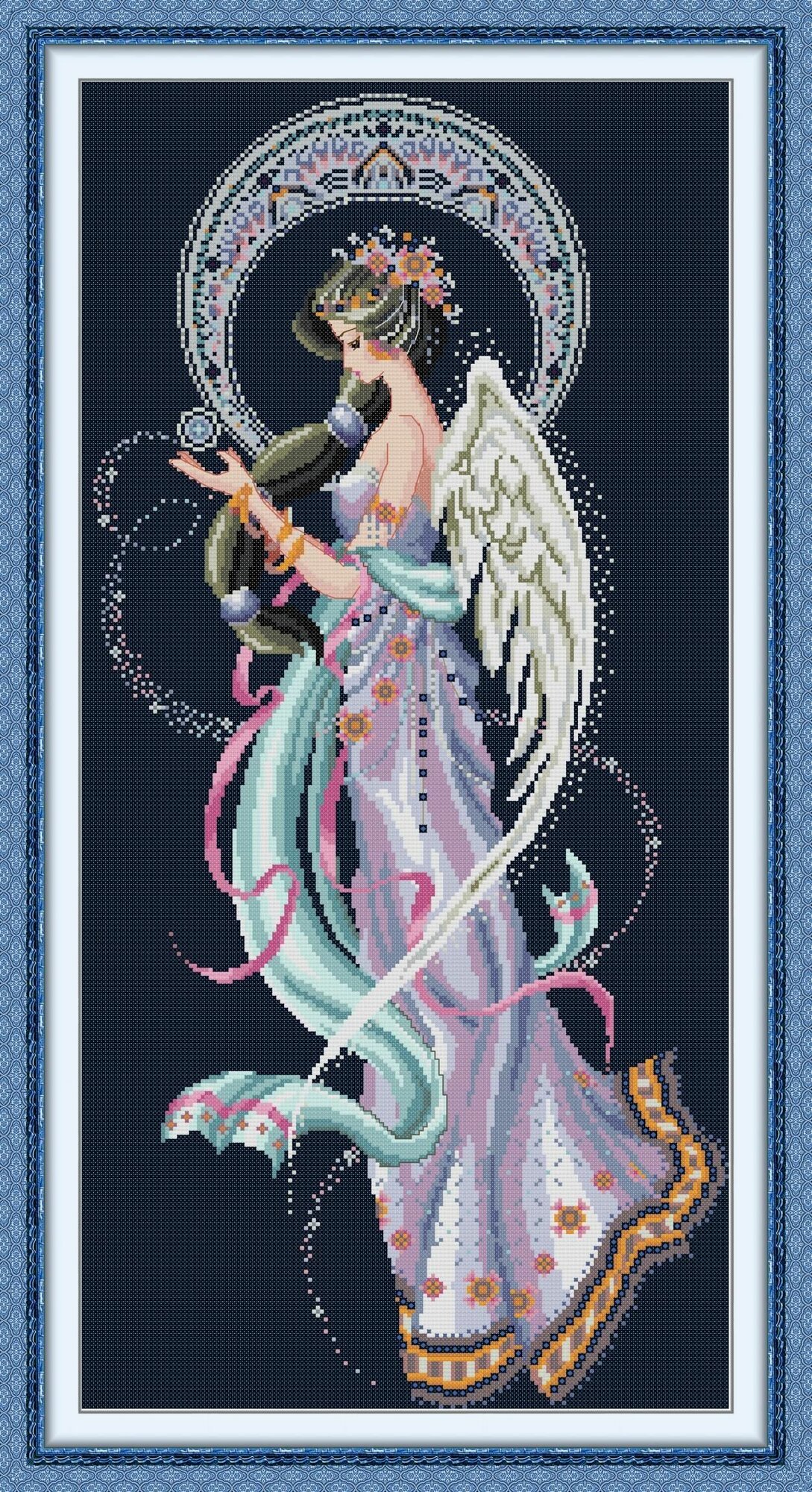 Эксклюзивный набор NKF для вышивки крестом 37x69 см Богиня Луны на 14CT