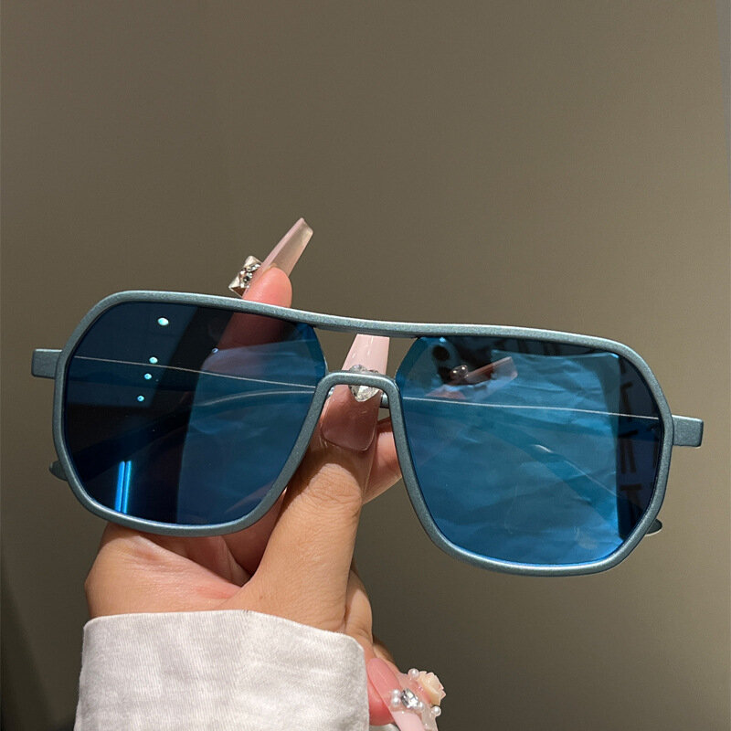 Style Очки солнца Защита Квадрат Пластик Пилот Муж/3547