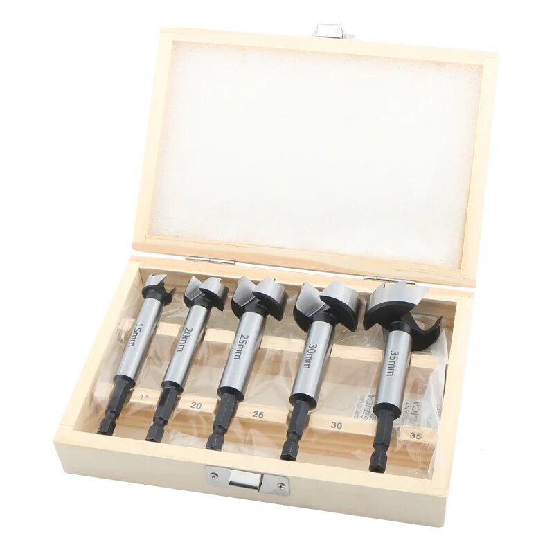 Набор сверл Форстнера CHINNCC 5 шт, 1/4 дюйма