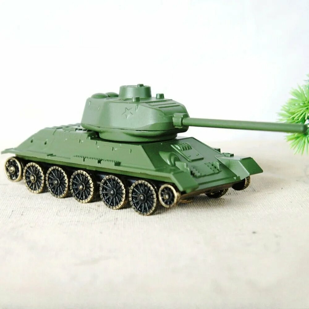 T34 Модель танка из ретро-сплава, аксессуары для дома, военные игрушки для мальчиков, подарки