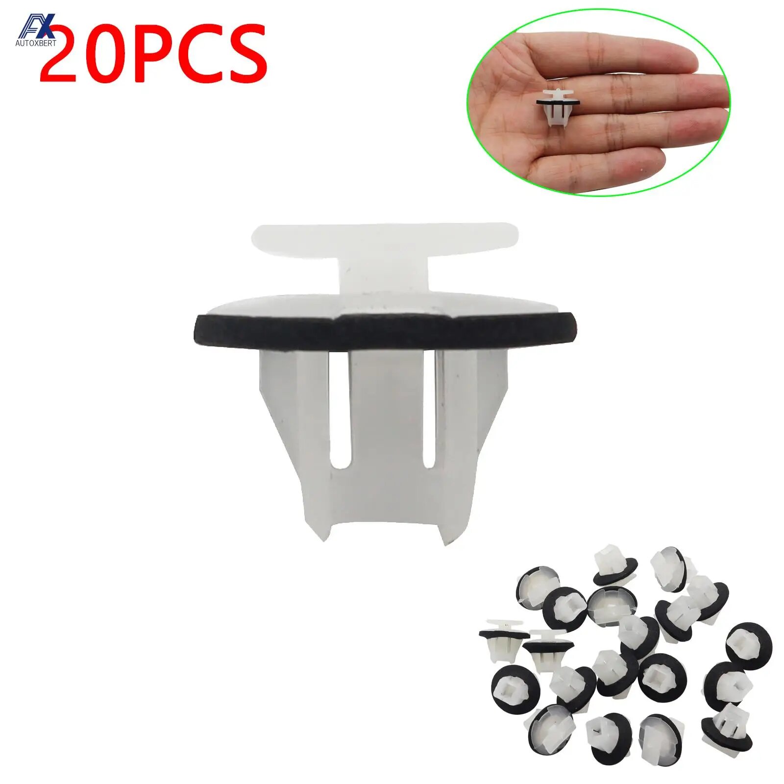 20 шт, стопорные зажимы для отделки панели, фиксация молдинга, внутренняя подкладка, крепеж, аксессуары, Стайлинг для Nissan Juke X-Trail