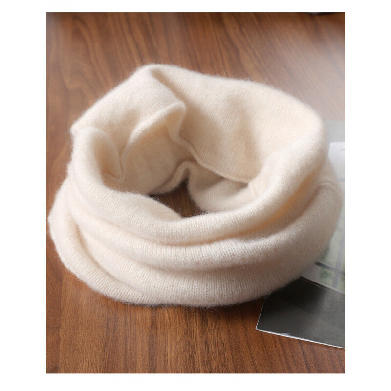 Осень-зима, чистый шерстяной накидка для мужчин и женщин, теплая и защищающая от холода, защита шеи, универсальная вязаная накидка в корейском стиле для женщин