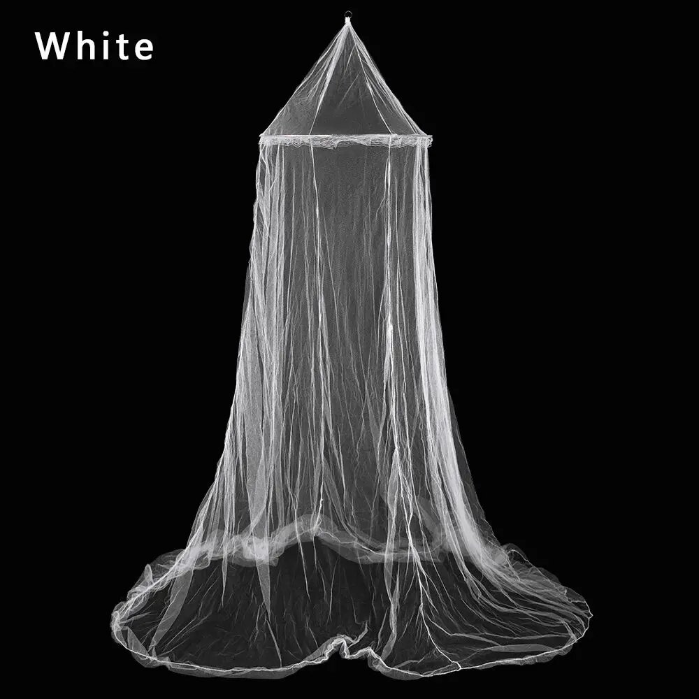 Купольная москитная сетка Lace синяя white