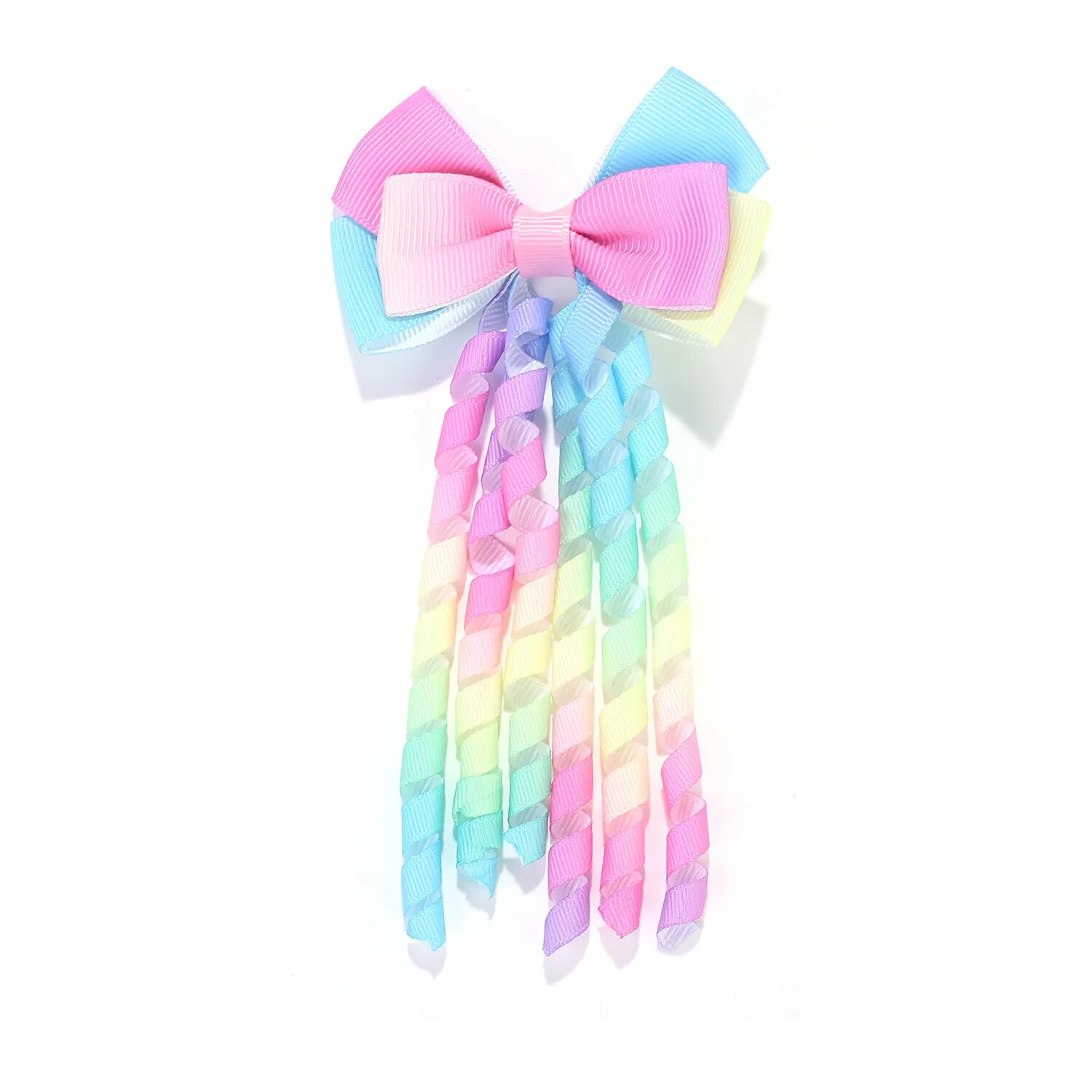 Детские заколки CUTE BOWS радужные