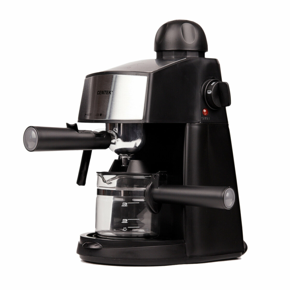 Кофеварка CENTEK СТ-1160, пластик/металл, 3.5 бар, черный цвет