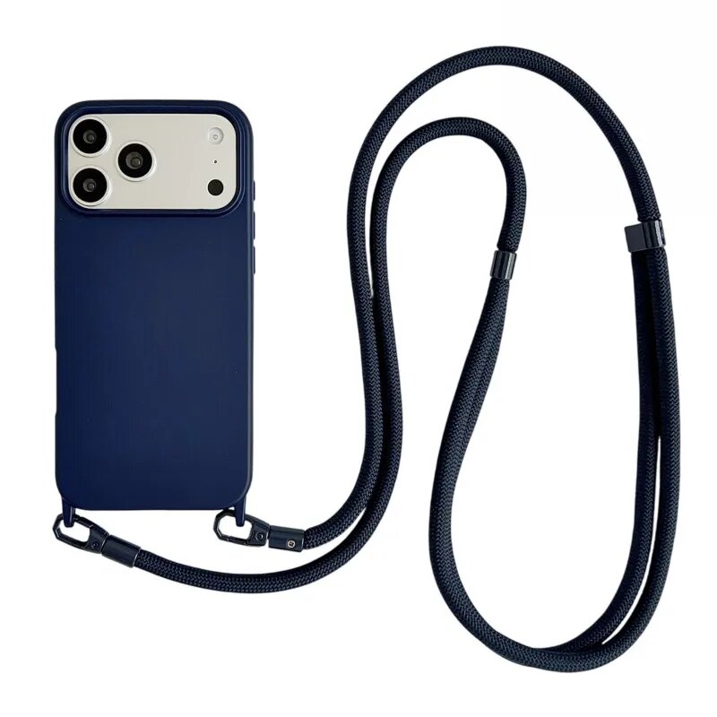 Чехол со шнурком для iPhone 17 Pro Max 14, 12, 11, 13, 15, 16 Plus 17 Air Candy, противоударный ремешок через плечо, шейный ремешок, мягкий чехол