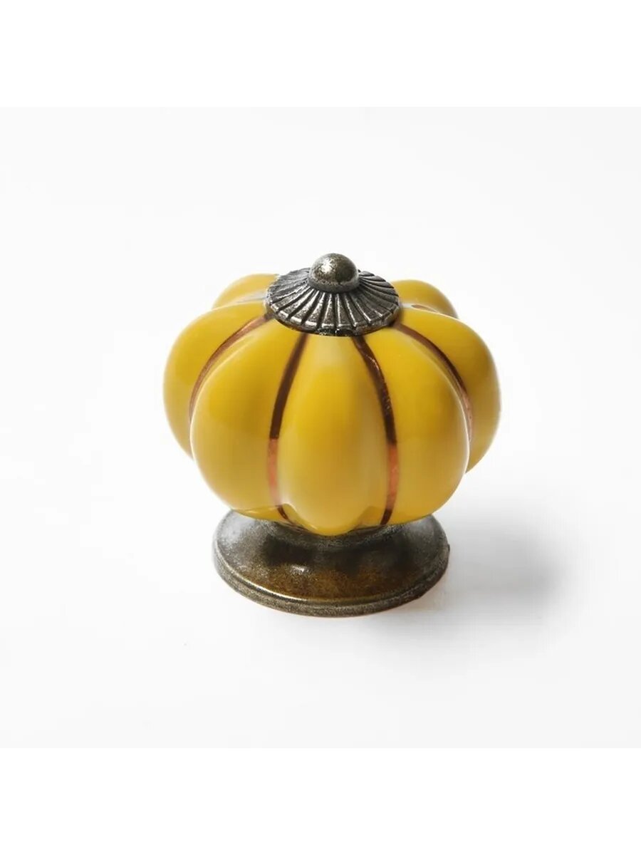 Элегантная керамическая ручка-цветок для мебели