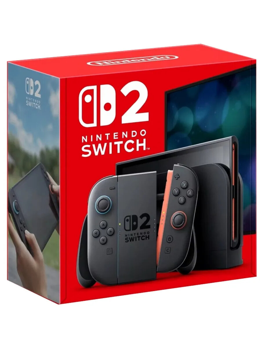 Портативная игровая консоль Nintendo Switch 2 , 256GB , черный/неон