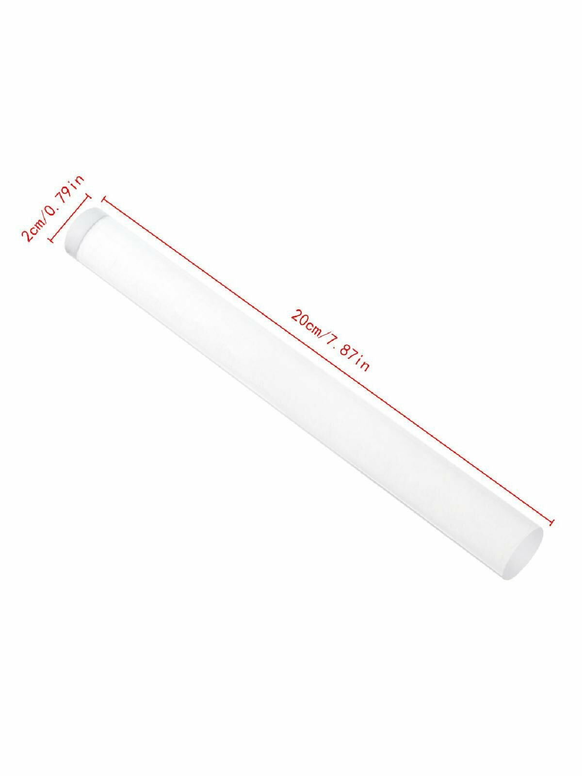 Прозрачный Акриловый Твердый Рулон Глиняная Скалка Для Выпечки Помадки Кондитерский Ролик