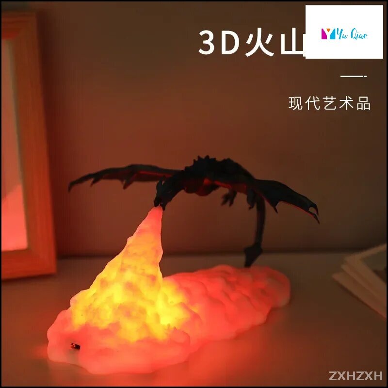Эффект дыхания дракона создается эксклюзивным 3Dсветильником Zodolamp, печатающим лед и пламя