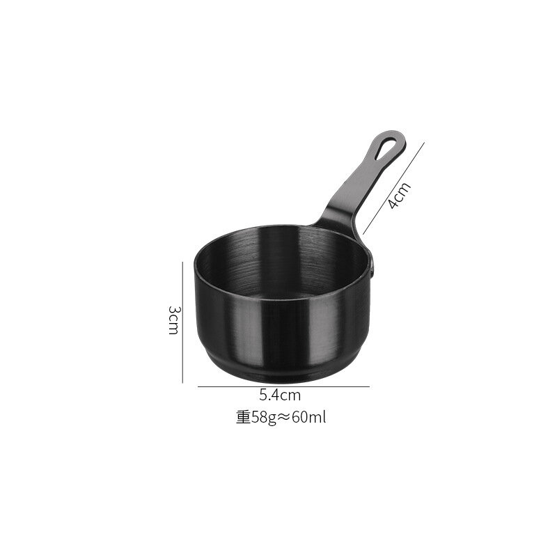 Маленькая чашка для соуса с ручкой, черный цвет, оригинальное решение для диппинга