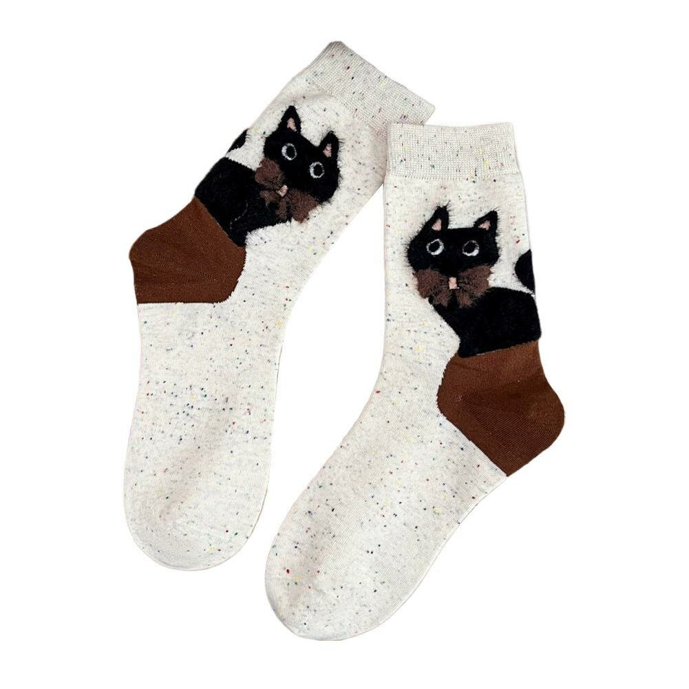 Носки до середины голени, Рисунок кошки