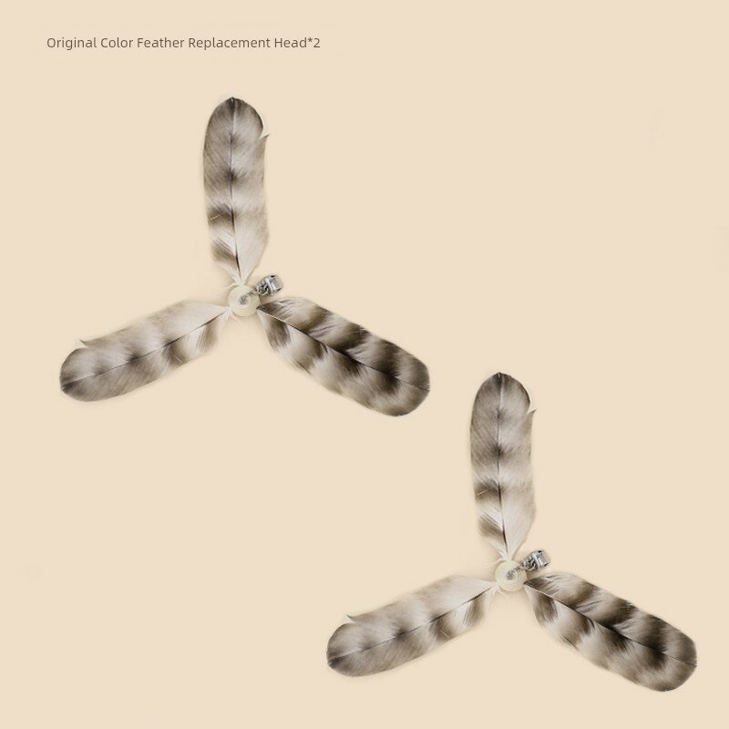 Игрушка для кошек «Имитация пера»: бамбуковая лягушка-цапля для самостоятельных игр, длинный стержень со стальной