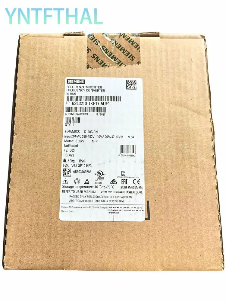 Новый оригинал Преобразователь частоты Siemens 6SL3210-1KE17-5UF1 SINAMICS G120C