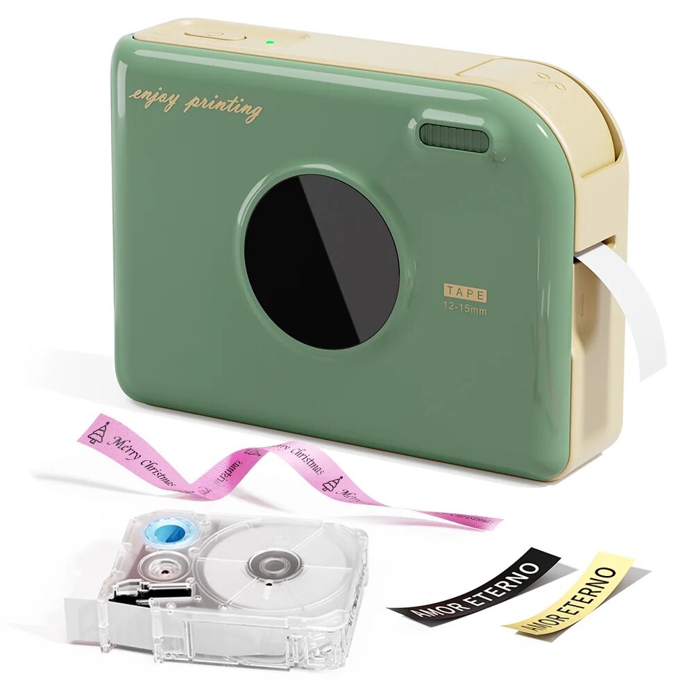 Принтер этикеток Phomemo A30, мини-принтер, беспроводной Bluetooth-принтер, портативный green A30