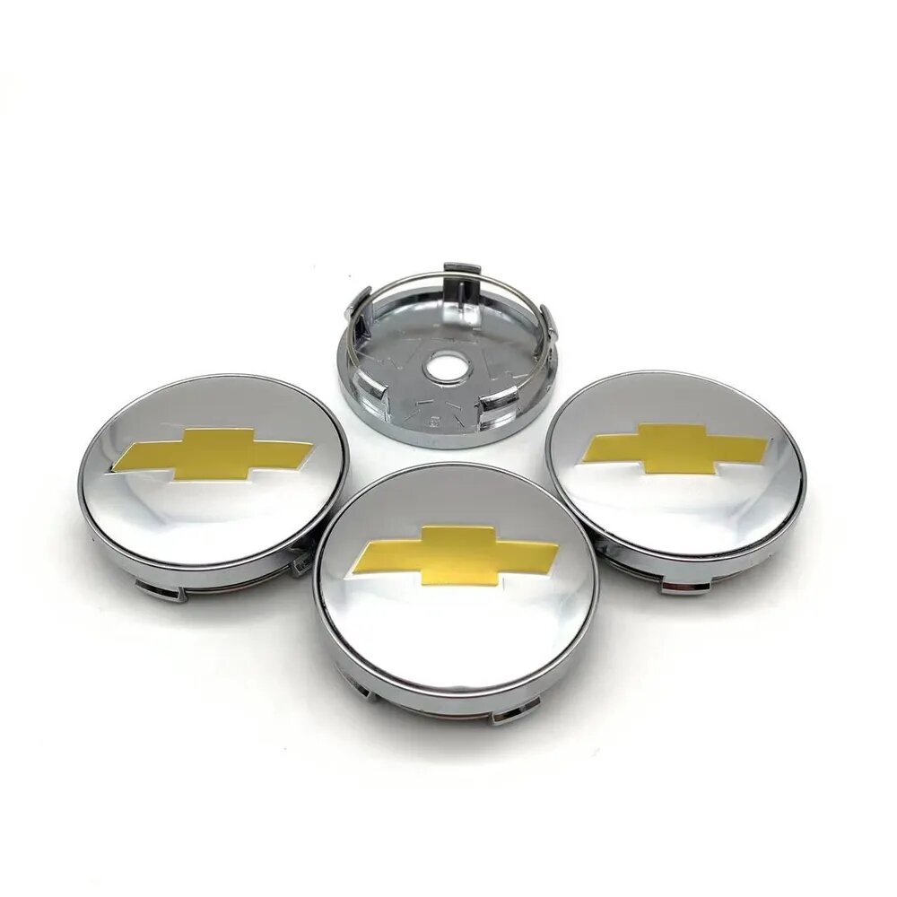 Пылезащитные колпаки для легкосплавных дисков Шевроле! /Колпачки на диски Chevrolet 60/56/10, комплект из 4 штук