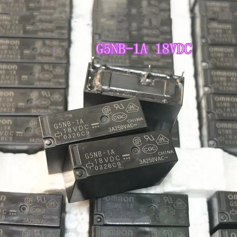 3шт реле G5NB-1A 18VDC 4-контактное
