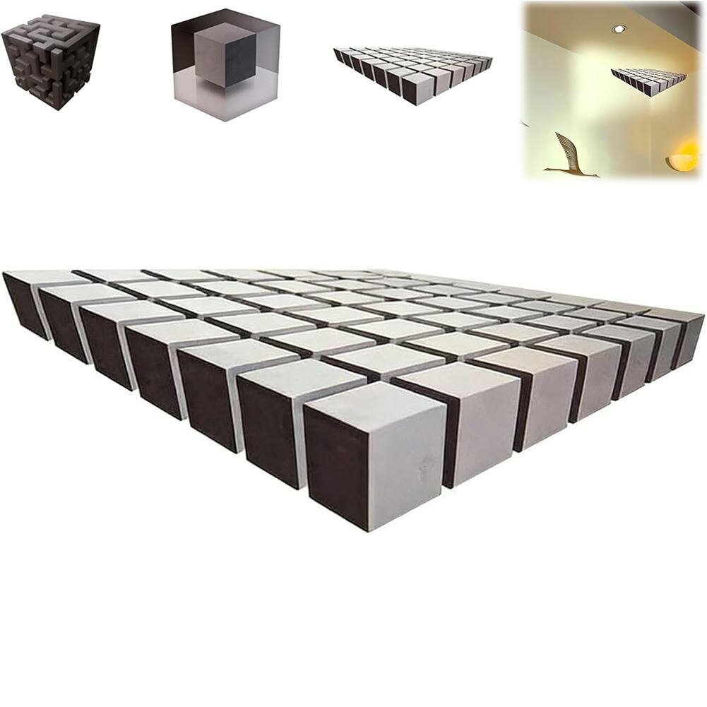 Интерьерные наклейки, 3D "Невозможный уголок , художественные наклейки на стены