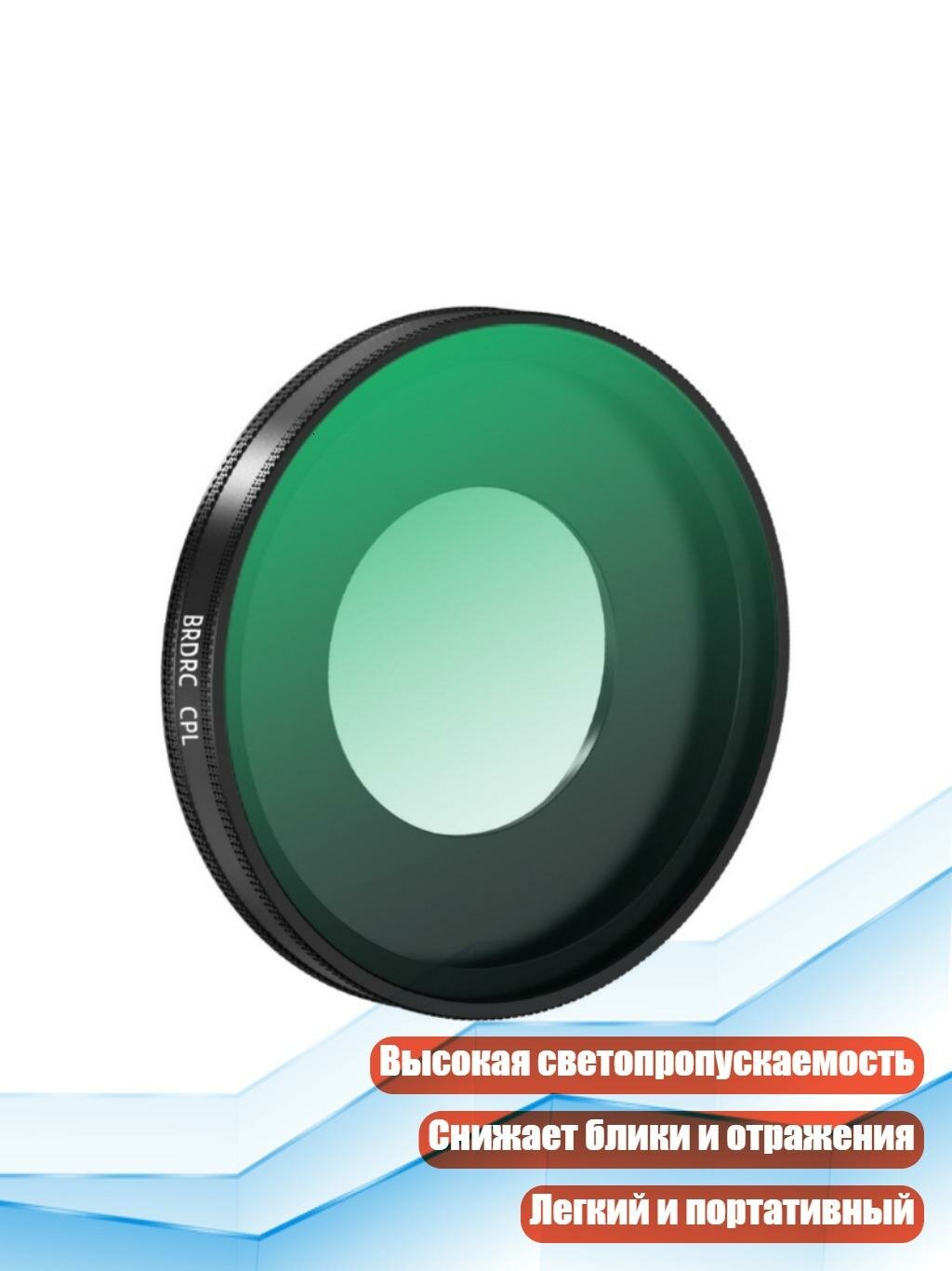 Фильтр для объектива камеры противоударный, Фильтр CPL