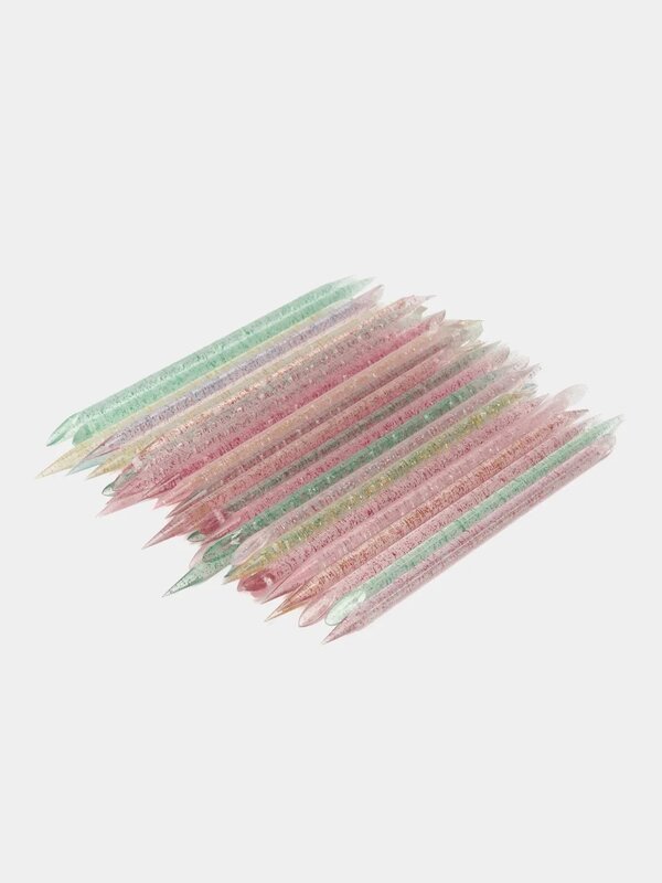 Апельсиновые многоразовые акриловые палочки для ногтей, набор 50 шт