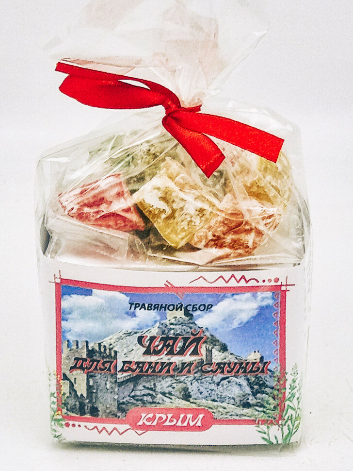 Краснополянский чай "для бани и сауны" 40гр +лукум 50гр Крым