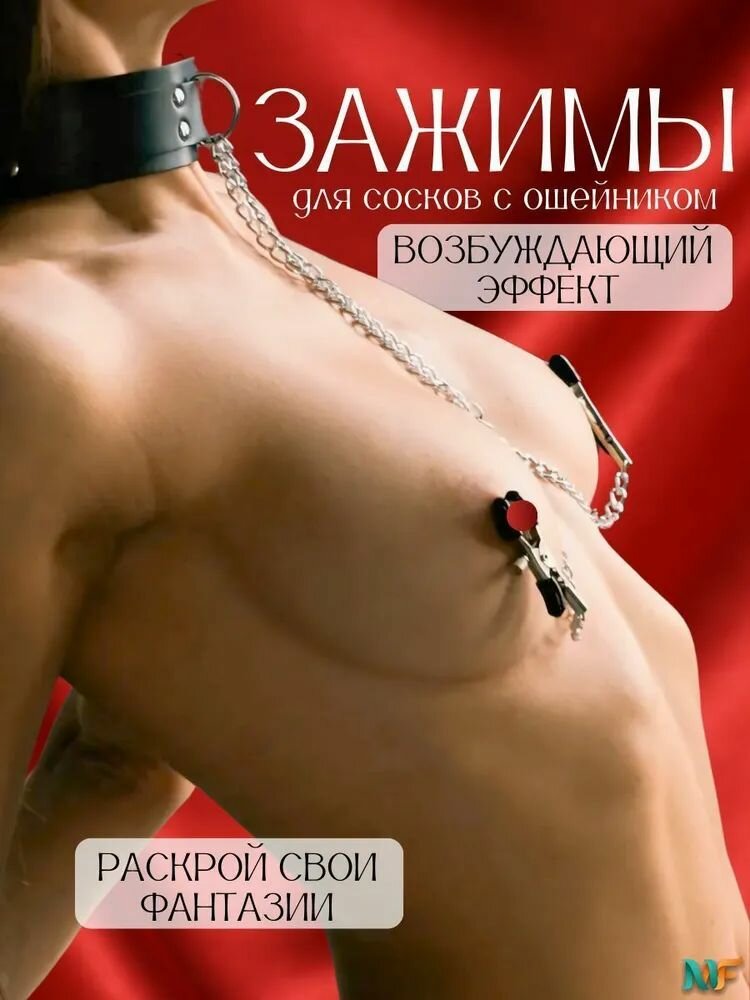 Зажимы для сосков с ошейником, стимуляторы для сосков. Товары для бдсм для взрослых Секс игрушки для женщин и мужчин(2)