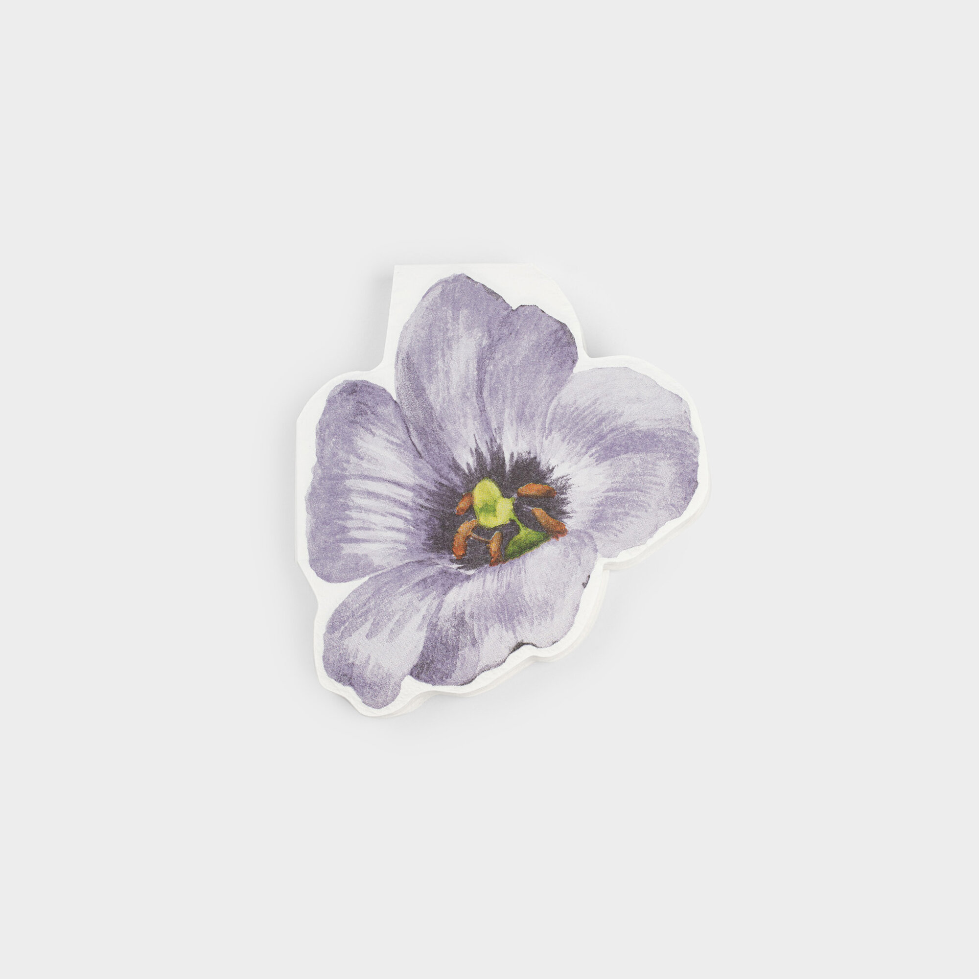 Салфетки бумажные, 30х30 см, 20 шт, фигурные, фиолетовые, Цветок, Bloome, Kuchenland